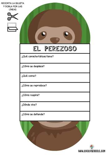 SPANISH VERTEBRATE ANIMALS DESCRIPTION - FOLDABLE ACCORDIONS - SCIENCE