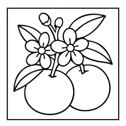 Bold and Easy Fruits Coloring Pages for Kids: Printable & Fun Coloring ...