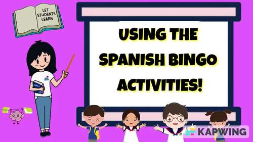 Spanish Bingo Games for Vocabulary - Digital Activities - Big Bundle