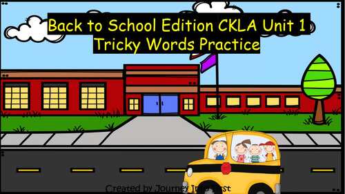 CKLA First Grade Unit 1 Skills Tricky Word Digital Activity | TPT