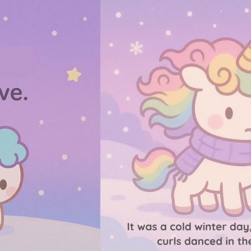 Paysley First Christmas Snow Story & Winter Unicorn SEL Workbook Bundle ...