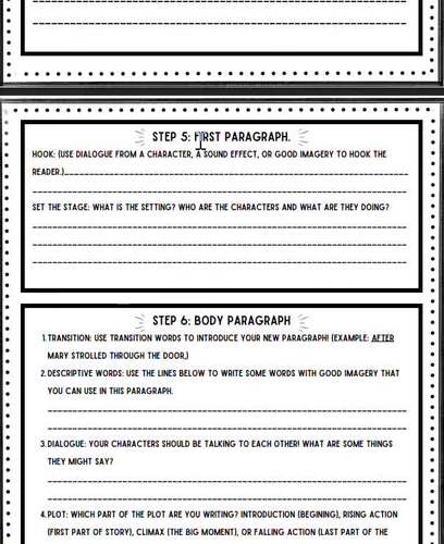 Holes by Louis Sachar Guided Narrative Writing Activity by A Dads Classroom