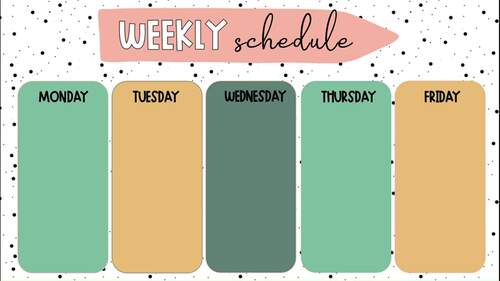 Camping Daily Agenda Morning Meeting Google Slides Templates/ Digital ...