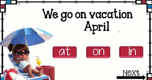 Prepositions of Time PowerPoint Game | Fun & Interactive Grammar Activity