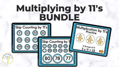 Math Skip Counting and Multiplication by 11's Bundle by The Teacher ...
