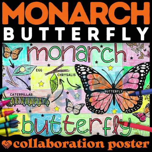 Monarch Butterfly Life Cycle Collaborative Poster Spring Activity ...
