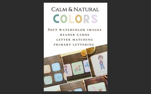 Montessori Natural Calm Color Alphabet Bundle by The Lesson Market