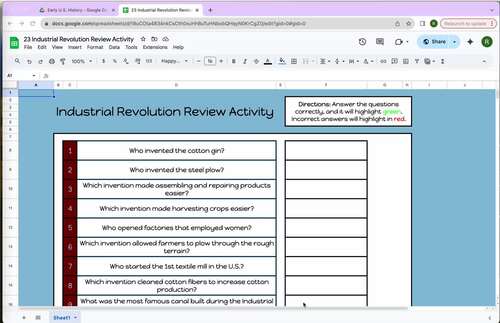 Industrial Revolution Inventions & Inventors Online Review Game | TPT