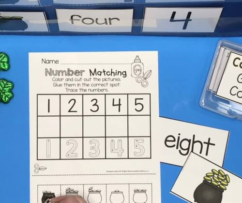 Kindergarten Math Centers Numbers Counting Spanish Preschool Pre-K ...