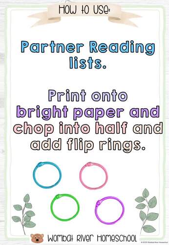 Pop It Partner reading VC CVC CVCC CCVC CCVCC Digraphs quick decodable ...