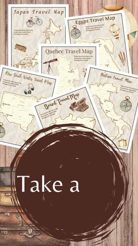 6 Continent World Travel Bundle for Elementary Geography, Italy Egypt ...