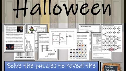 Halloween Escape Room Activity by Creative Primary Literacy | TPT