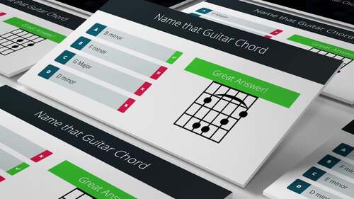 Rock the Chords: Interactive Guitar Quiz & Game - PowerPoint Edition