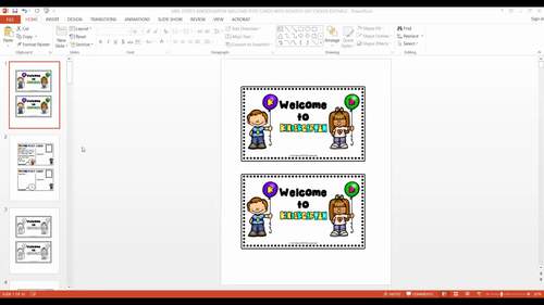Back To School Editable Post Cards With Scratch Off Sticker Option
