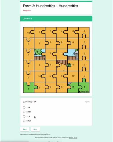 4th & 5th Grade Fractions & Decimals Digital Math Activities | Math Fluency