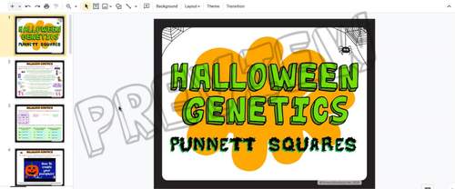 Halloween Genetics Activities for Google Slides - Spooky Punnett Squares