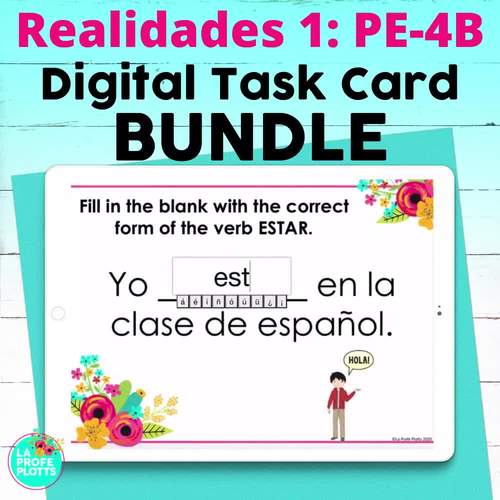Realidades Auténtico 1 Para Empezar-4B BOOM CARDS BUNDLE | Digital Task ...
