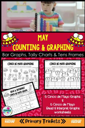 Graphing Worksheets: Cinco de Mayo by Primary Trinkets | TPT