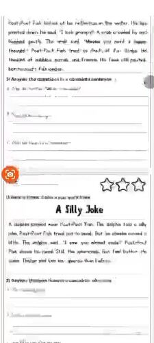 Pout-Pout Fish Reading Passages with Comprehension Questions | 1st ...