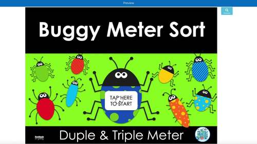 Buggy Meter Duple Triple Self-Checking BOOM Cards for Paperless Classrooms
