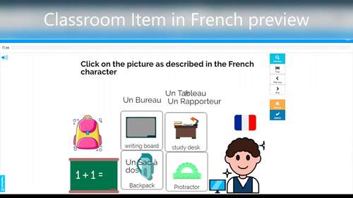 Classroom Items French Distance Learning | Classroom Objects French ...