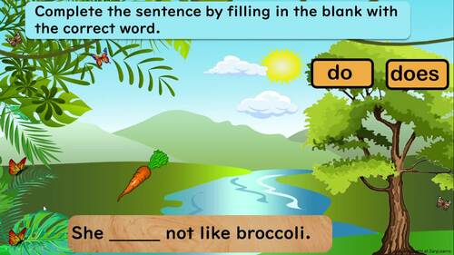 Irregular Verbs Do, Does and Did PowerPoint Game | Worksheets| Lesson ...