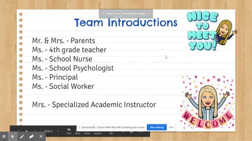 IEP Meeting Slideshow Bundle- INCLUDES Annual, Initial and Re ...