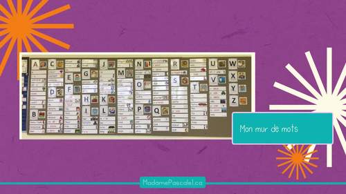 word wall for 1st grade in French by Madame Pascale | TPT