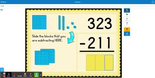 BOOM Cards™: Triple-Digit Subtraction WITHOUT regrouping by GroovyGarden