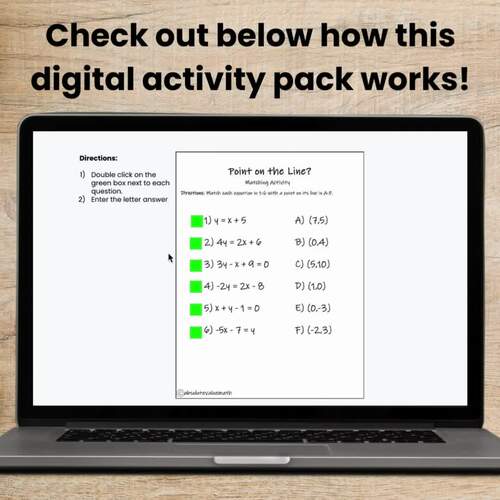 Algebra 1 Fun Emergency Sub Plans Digital Review Activities | Algebra 1 ...