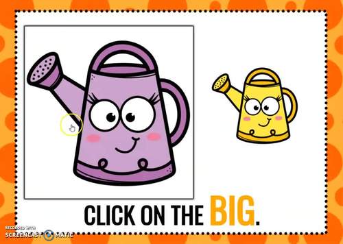 Big and Small Spring Boom Cards™ Distance Learning by Creating 4 ESL