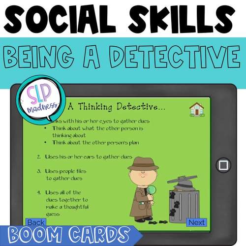 Social Skills Perspective Taking Boom Cards Non Verbal Cues Speech Therapy