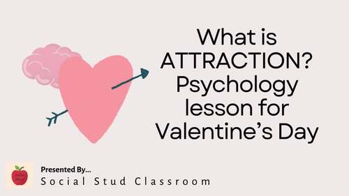 Psychology Valentine's Day What Is Attraction? Lesson and Activity
