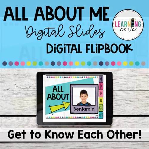 All About Me Digital Flipbook - Distance Learning by Learning Cove