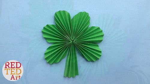 Paper Shamrock Craft - St Patrick's Day Activity & Classroom Decoration