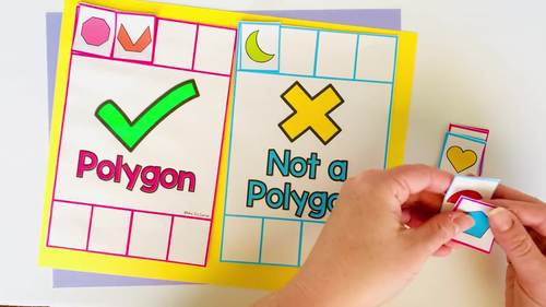 Polygons Sorting Mats [4 mats included] | Polygon Shape Activity