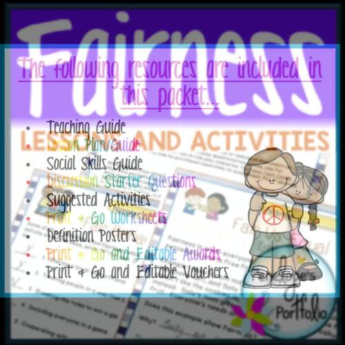 FAIRNESS Lessons and Activities - Character Education - Fair Isn’t Equal