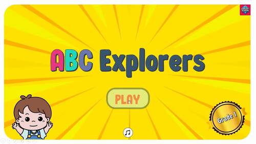 Grade 1: ABC Explorers – Fun & Interactive English PowerPoint Game!