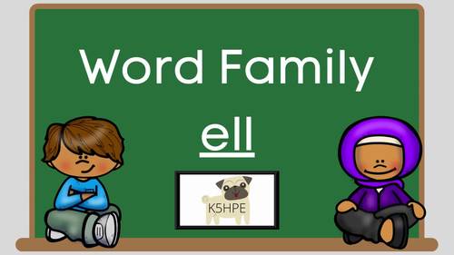 Word Family Ell, Video and Slides, Phonics, Phonograms, Reading | TpT