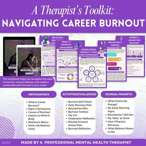 Navigating Career Burnout Mega Bundle Workbook | Development & Burnout ...
