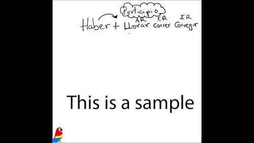 Spanish present perfect tense video grammar explanation and worksheet