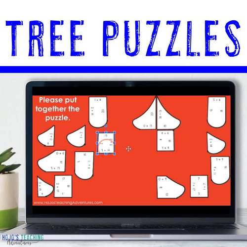 SUBTRACTION Christmas Tree Math Project | No Prep December Center Activity