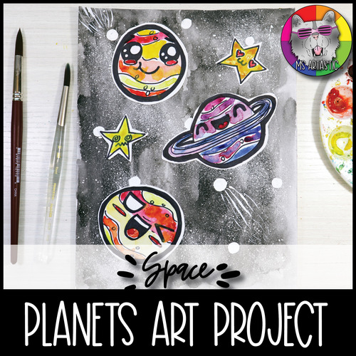 Space Art Project, Planets Art Lesson for Elementary | TPT