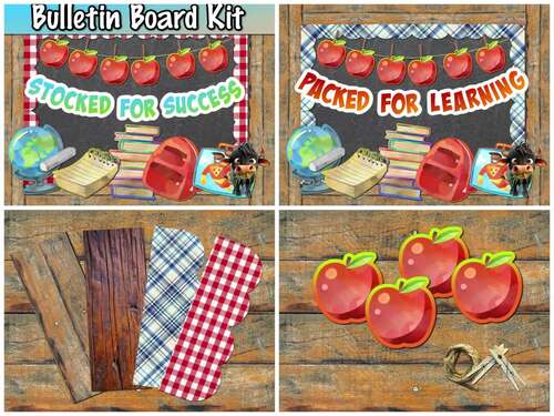 School Bulletin Board Back to School Classroom Decor School Supplies