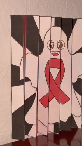 Red Ribbon Week 2025 Agamographs Project Craft & Coloring pages, 3D ...