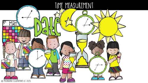 Time Measurement clip art, Math clip art, Science clip art COLORED Version