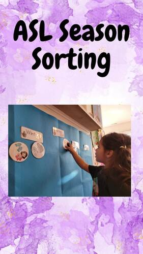 ASL Weather and Season Review Bundle for Preschool and Kindergarten