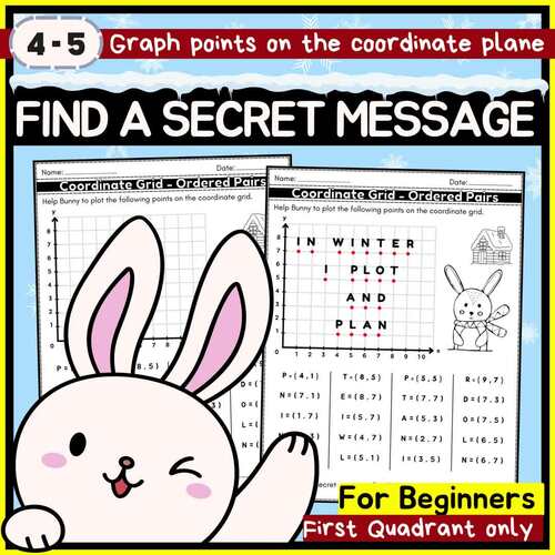 toast23 Winter Math Activities Coordinate Plane Secret Message Activity ...