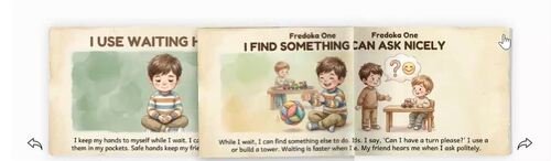 Share, Wait & Take Turns Social Story Book + Activities PreK-2 SEL