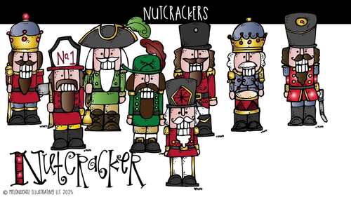 Nutcrackers clip art, Christmas clip art COMBO PACK by Melonheadz Clipart